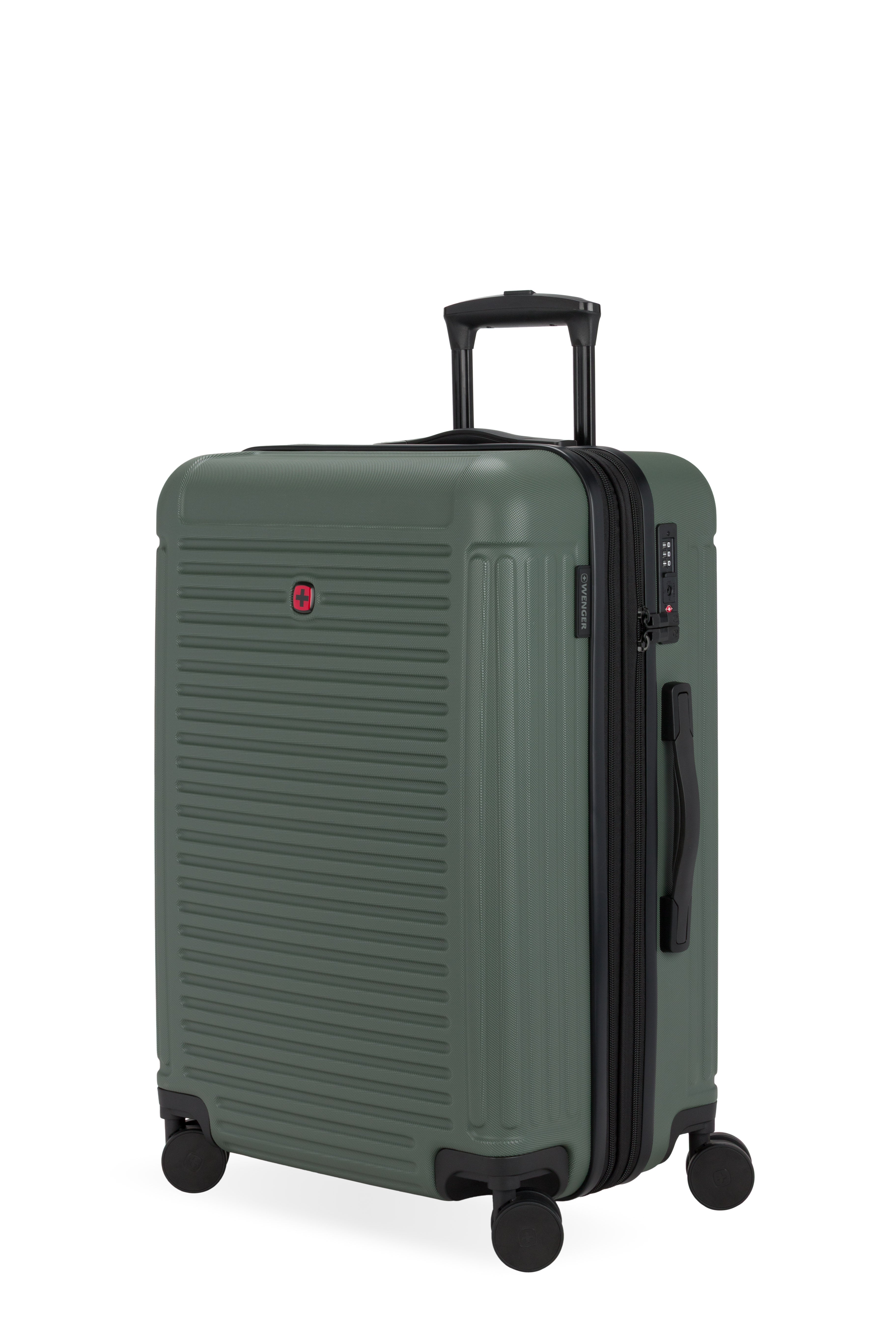 Wenger WG7076 Medium Checked Spinner in Olive Green – SWISSGEAR